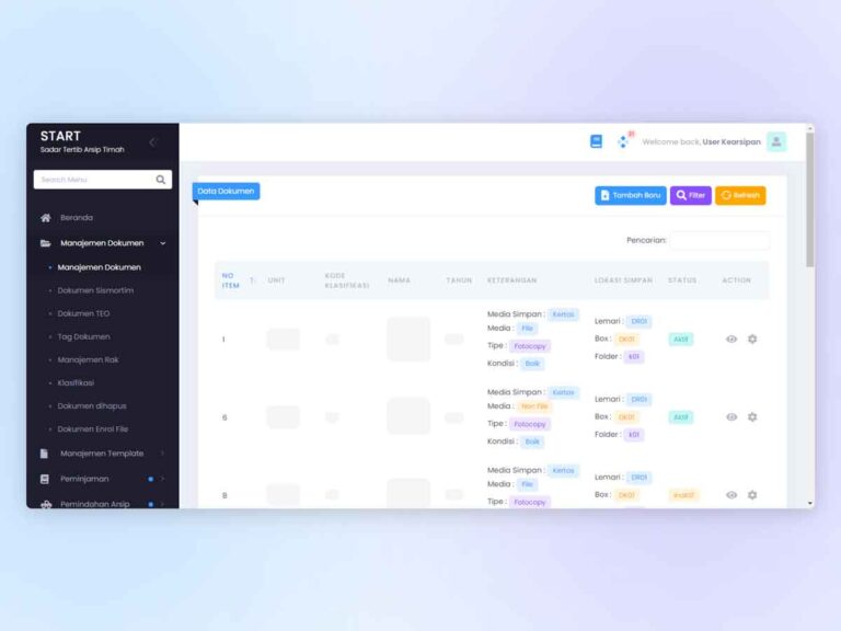 Aplikasi START (Sadar Tertib Arsip Timah) PT Timah Tbk